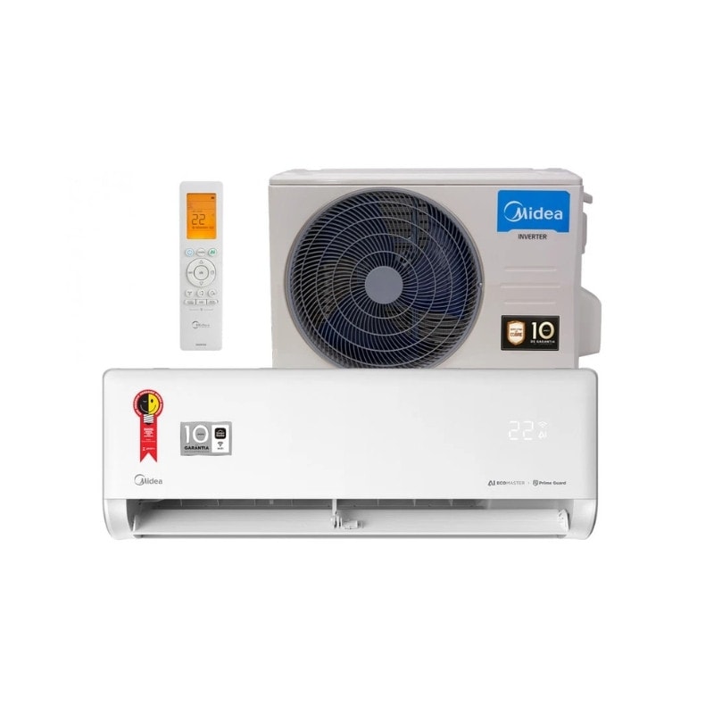 AR CONDICIONADO SPLIT INVERTER MIDEA 18.000 BTUS AI ECOMASTER 220V ...